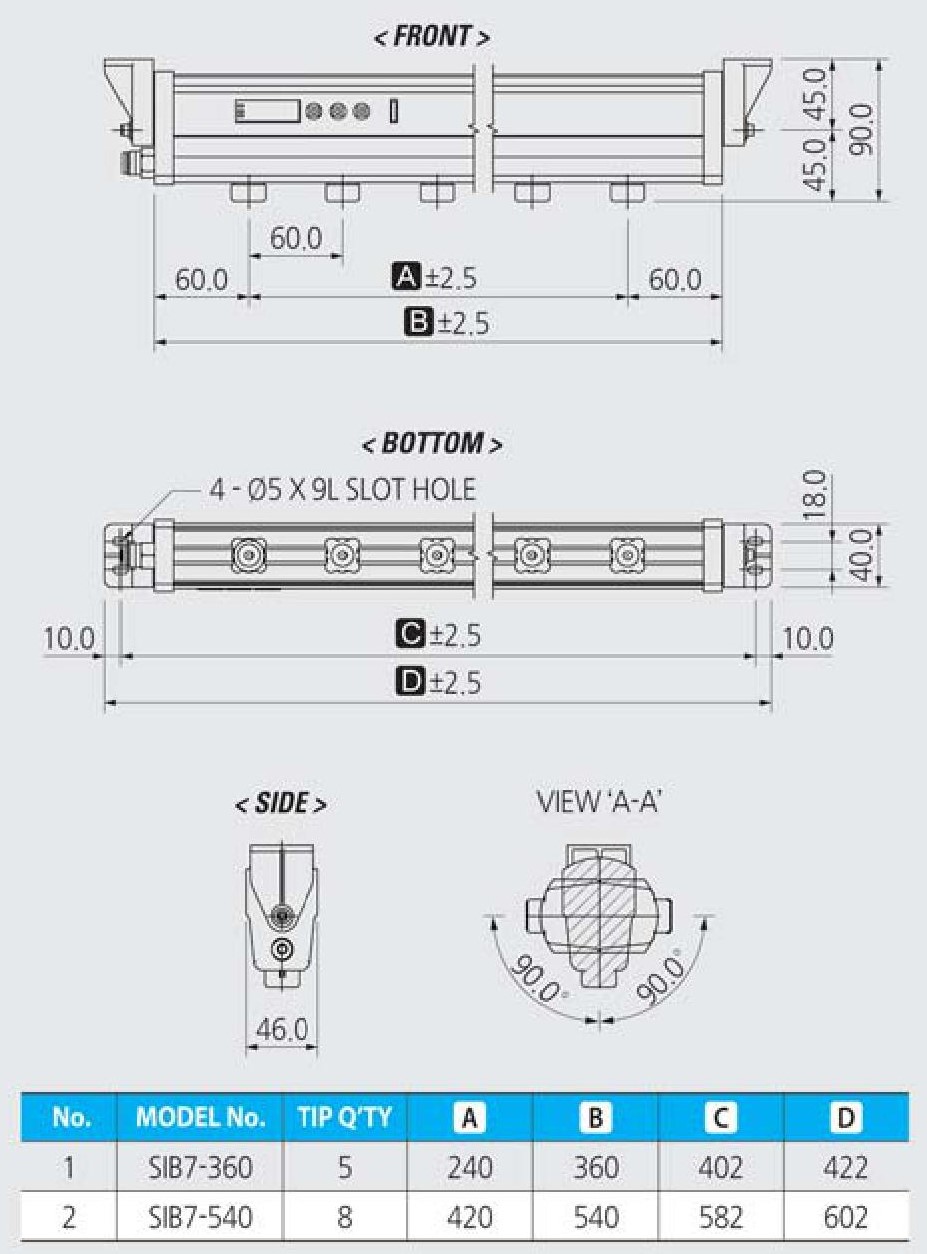 SIB7-360 || Thanh Bar Ion SUNJE || Thanh khử tĩnh điện || SUNJE VIỆT NAM